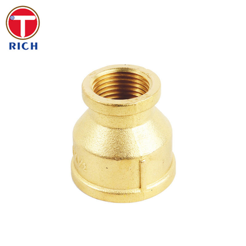 Threaded Pipe CNC Brass Parts Coupling Internal Thread Direct Internal ...