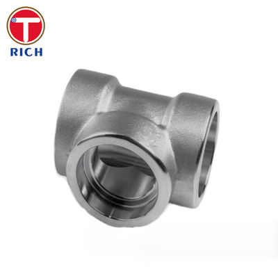 ASTM A105 Forged Pipe Fittings Carbon Steel Tee Forgings For Piping